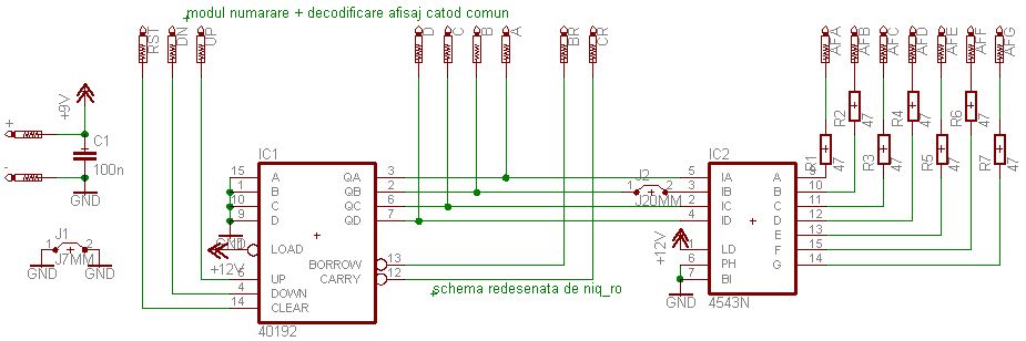 Contor electronic pentru casetofon