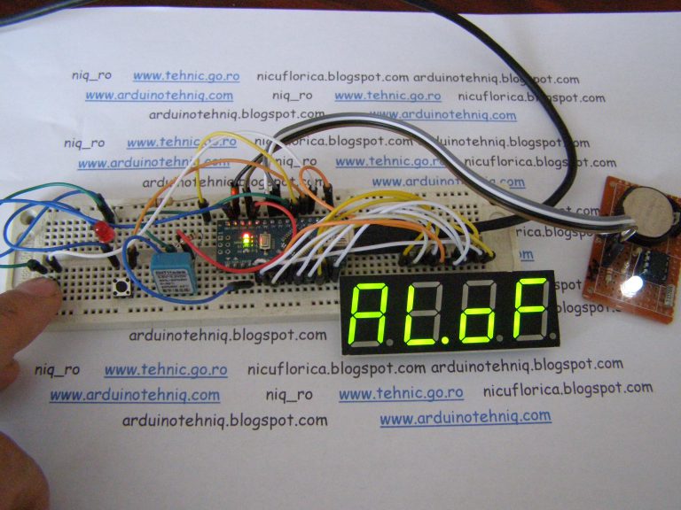 Rtc Clock With Manual Adjust And Alarm Thermometer And Higrometer Using Arduino Arduino Tehniq